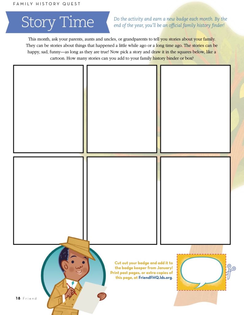 Family History: Activities & Games | Teaching Children the Gospel