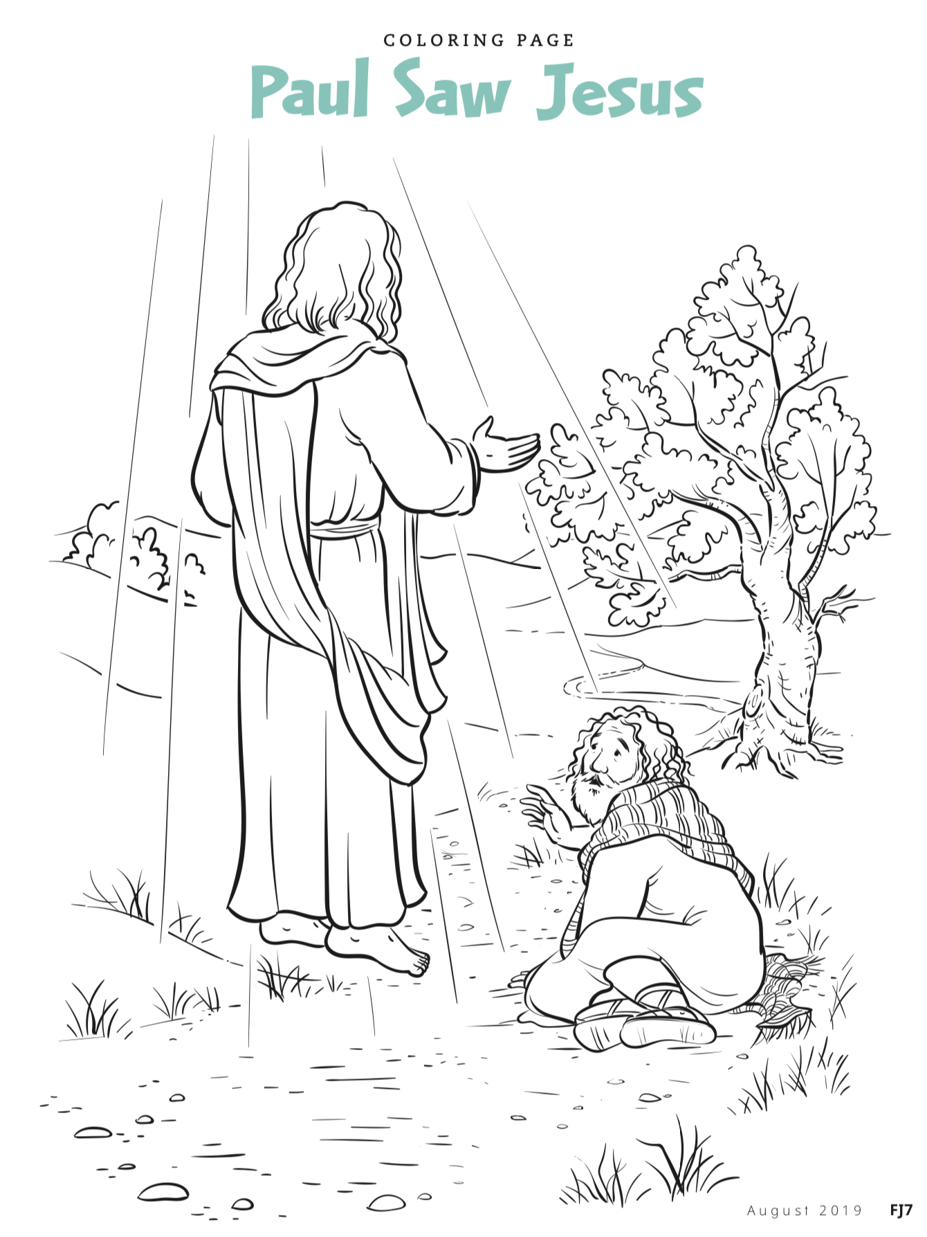 Saul Becomes Paul Coloring Pages 2025
