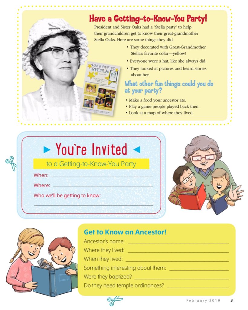 Family History: Lesson Ideas - Teaching Children the Gospel