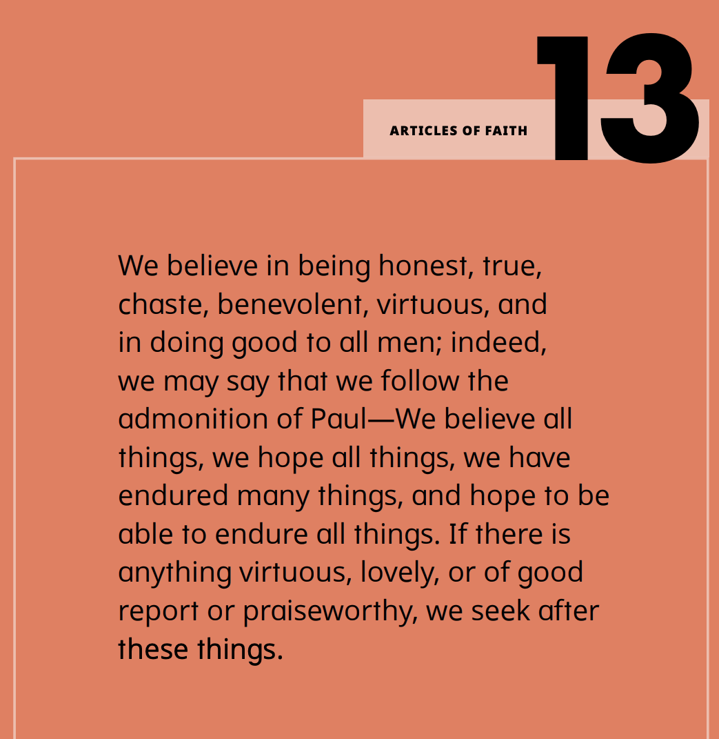 13th Article of Faith | Teaching Children the Gospel