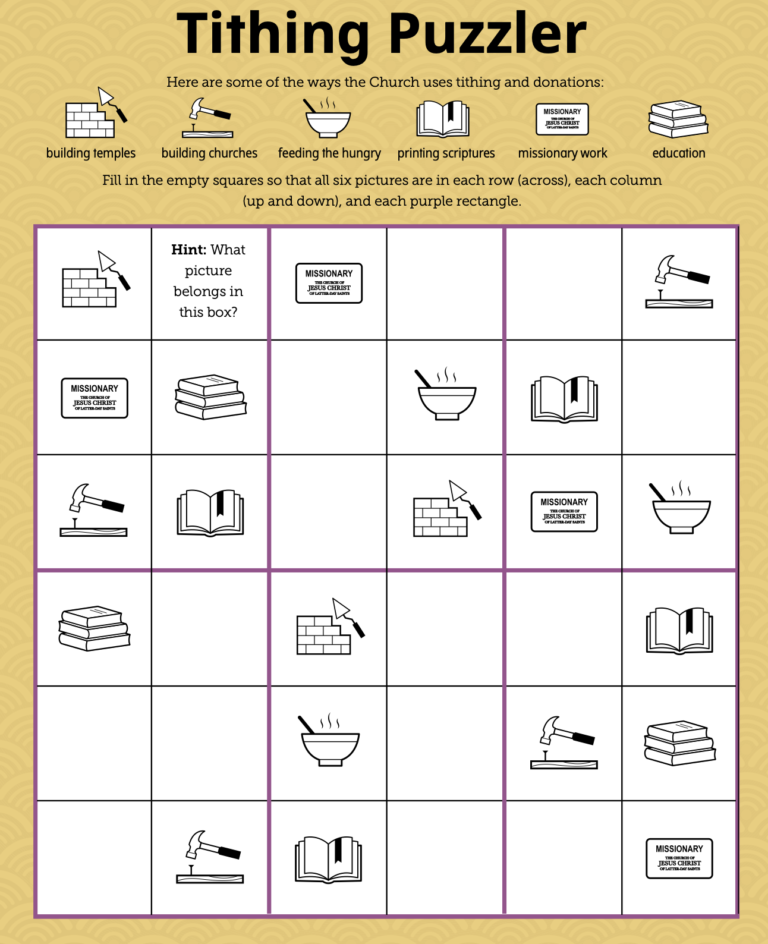 Tithes & Offerings: Lesson Ideas - Teaching Children the Gospel